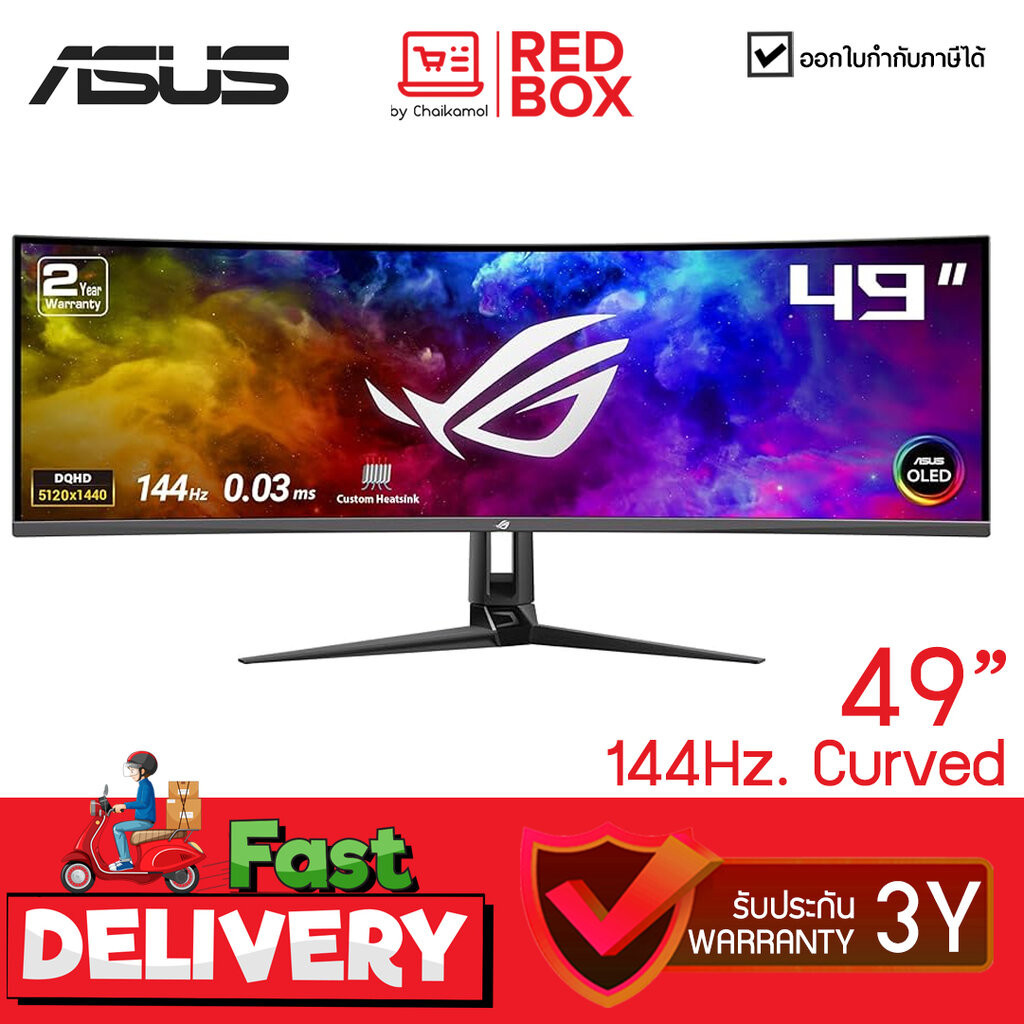 [รุ่นท๊อป] ASUS ROG Swift OLED PG49WCD gaming monitor 49 นิ้ว DQHD ...