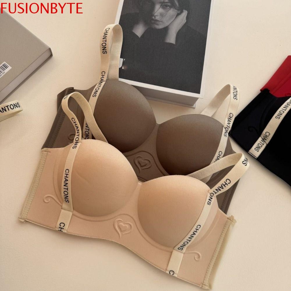 Fusionbyte บราไร้สาย V ลึก, จดหมายรัดรูป Brassiere สําหรับผู้หญิง, สบายกันกระแทกป้องกันการหย่อน ...