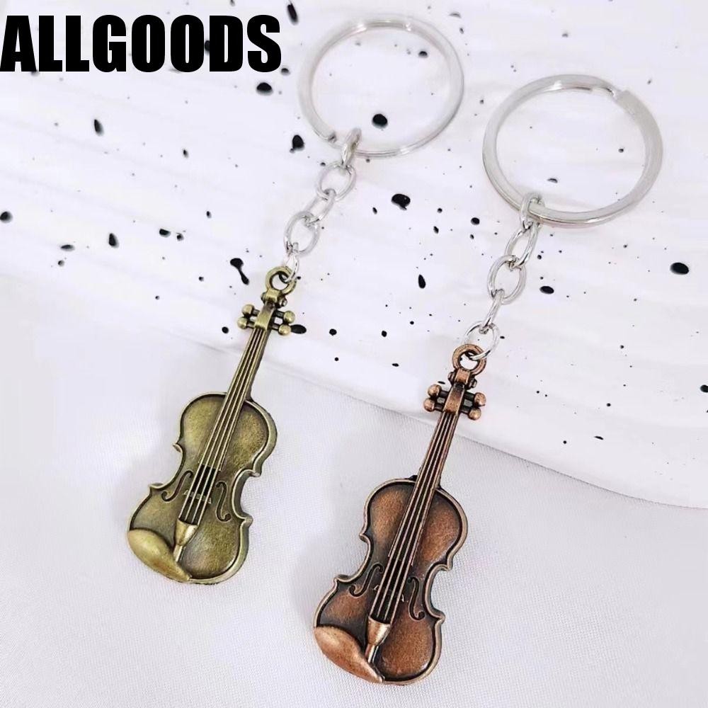 Allgoods ไวโอลิน Key Chain,ทองแดง Bronze คลาสสิก Vintage ไวโอลินพวง ...