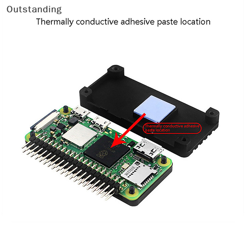 Outstanding Raspberry Pi Zero 2 W เคสอลูมิเนียม พร้อมแผ่นระบายความร้อน ...