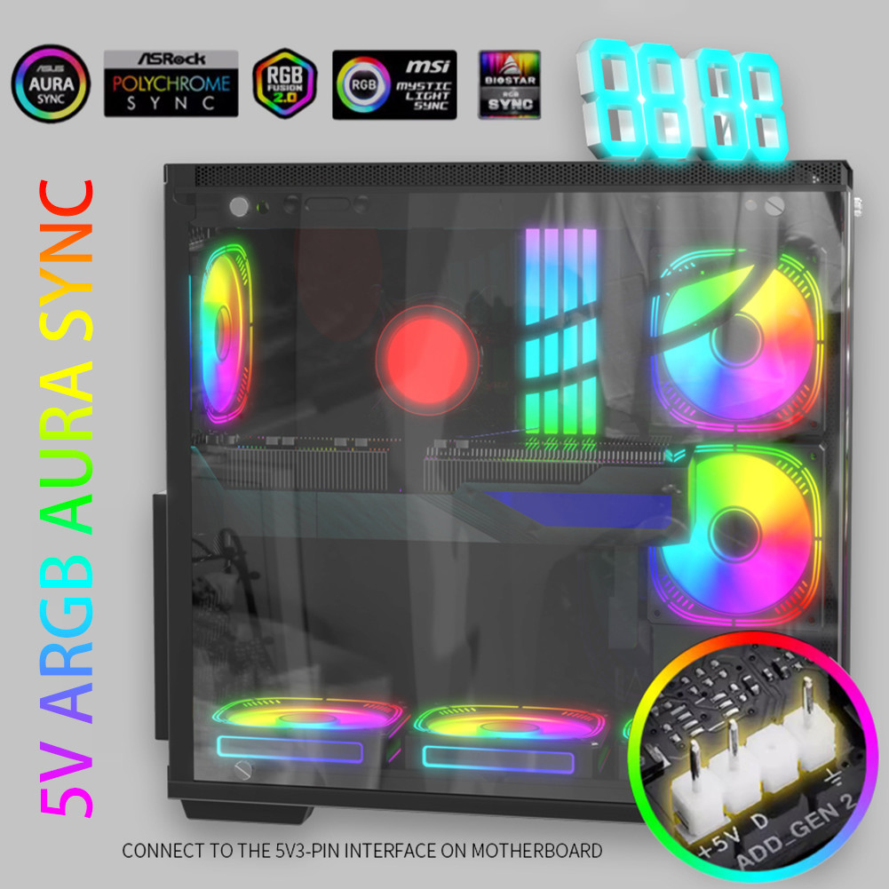 ฮีทซิงค์ระบายความร้อน ARGB RAM 5V 3PIN สําหรับ DDR2 DDR3 DDR4 DDR5 | Shopee Thailand