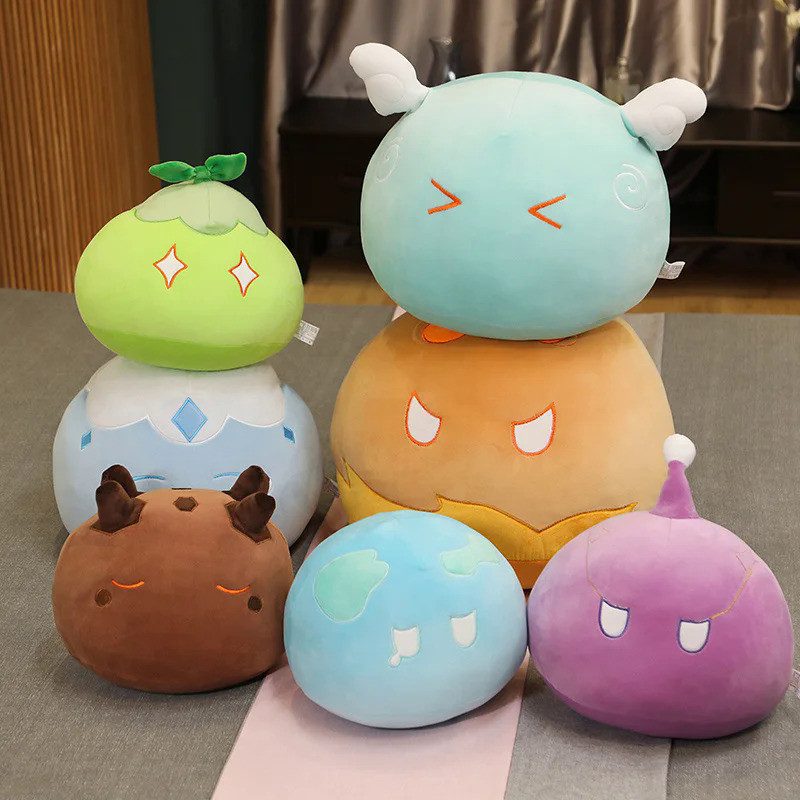 10~50cm Game Genshin Impact Slime Plush Toy Pyro Hydro Cryo Anemo ...