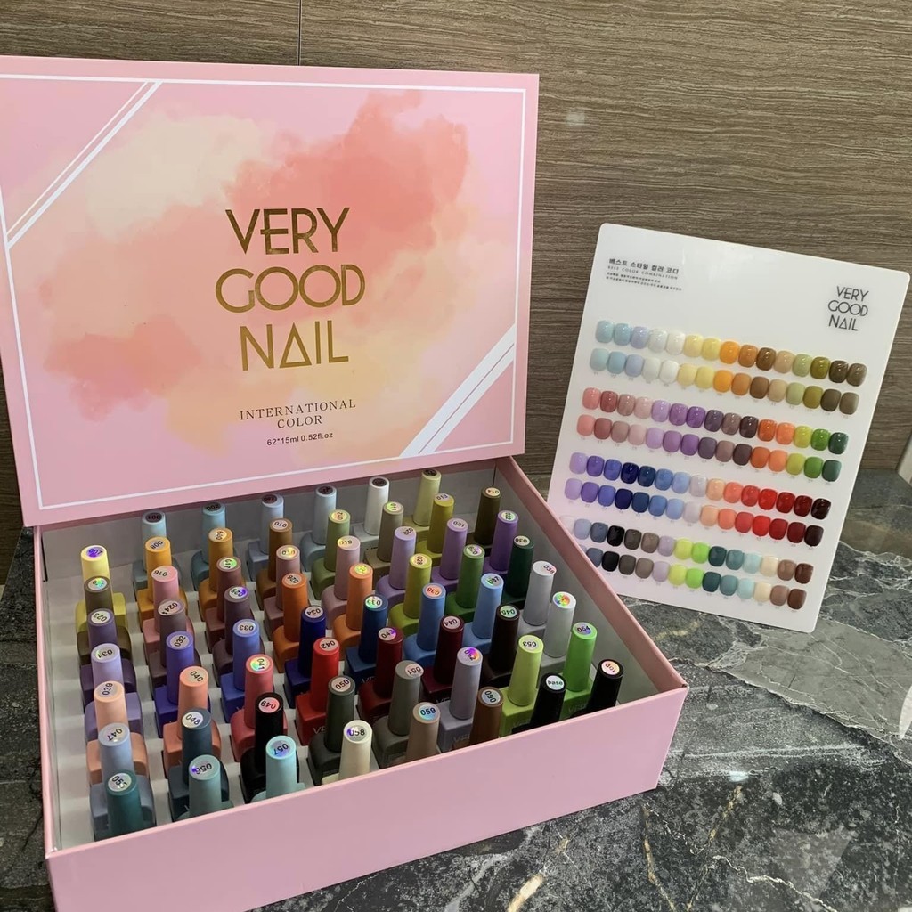 สีเจล VERY GOOD NAIL 60สี 1ชาต (ขนาด15ml)แถมท็อปกับเบสและชาตสี สีทาเล็บ ...