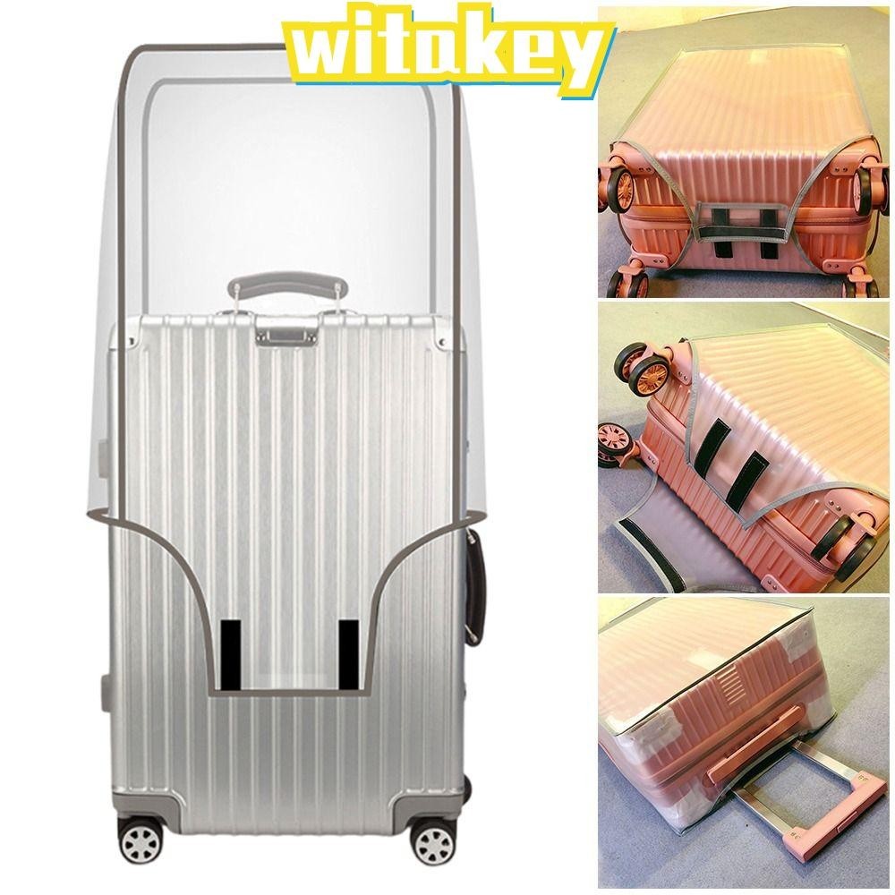 Witakey ผ้าคลุมกระเป๋าเดินทาง PVC แบบใส กันฝุ่น กันน้ํา ขนาด 16-28 นิ้ว | Shopee Thailand