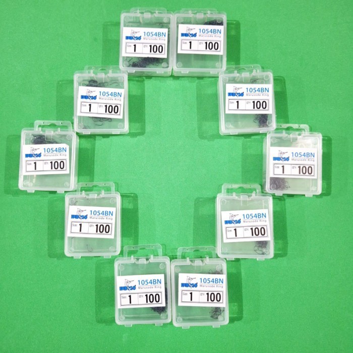 Mata Indigo MARUSODE ตะขอเบ็ดตกปลา แบบตะขอ ขนาดเล็ก 1054 1 กล่อง - 1 ...