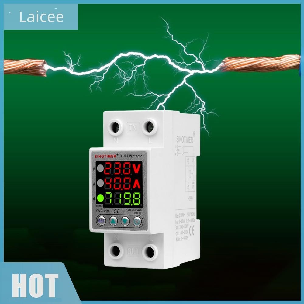 [Laicee.th] รางรีเลย์วัดแรงดันไฟฟ้า 220V 40 63A ปรับได้ | Shopee Thailand
