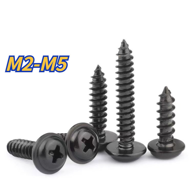 [XNY] Pwa สกรูหัวกลม สีดํา พร้อมสกรูเกลียว M2M2.3 M2.6 M | Shopee Thailand