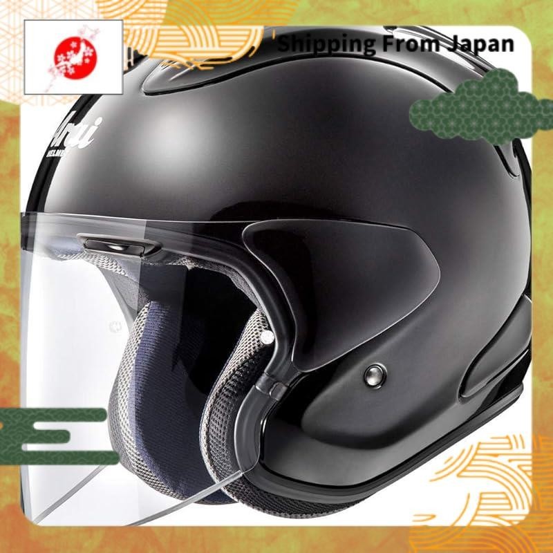 (จากญี่ปุ่น) หมวกกันน็อคมอเตอร์ไซค์ Arai Jet VZ-RAM Glass สีดํา 55-56 ...