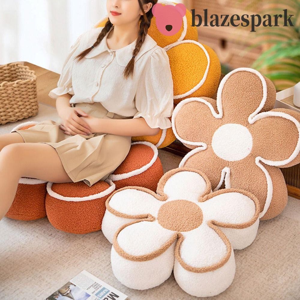 Blazespark เบาะรองนั่งดอกไม้, เบาะตุ๊กตาสบาย, แผ่นรองเมาส์นุ่ม 50 ซม. หมอนที่นั่งหนาขึ้นห้องนอน ...