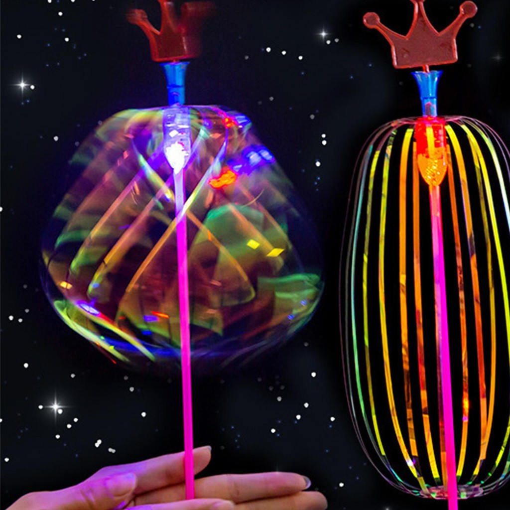 Rainbow Stick Twirler Rainbow Bubble Wand เรืองแสง Spinner Bubble ของ ...