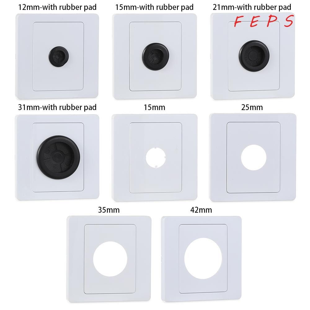 Feps 1 ชิ้นผนังแผงเปล่า Home Improvement Cable Organizer Storage พร้อม Outlet Hole 86 ประเภทฝา ...