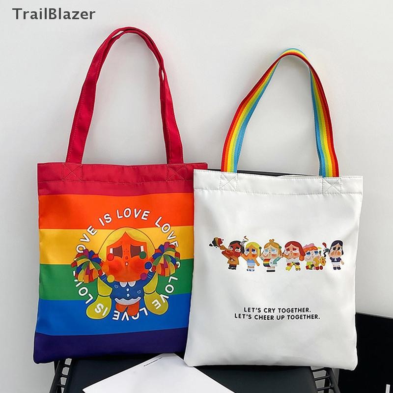 Tbth กระเป๋าถือการ์ตูนสุภาพสตรีกระเป๋าสะพายความจุขนาดใหญ่ตัวอักษร ...