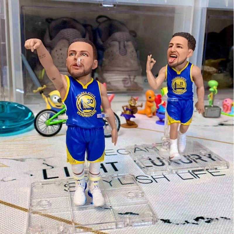 NBA Hand-Made James Harden Curry Thompson Basketball Prize Figure ...