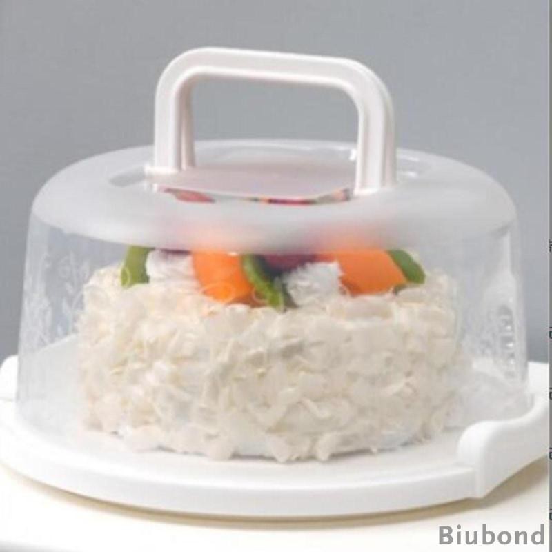 [Biubond] ภาชนะเค้ก Macaron ถาดเสิร์ฟทรงกลมสะดวกแบบพกพา Pan Freezer ...