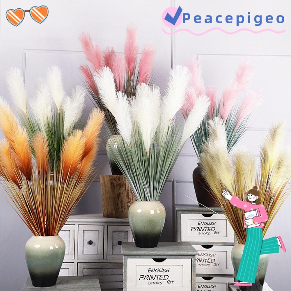 Peacepigeo 5 หัวดอกไม้ปลอมของขวัญวันวาเลนไทน์ตกแต่งบ้าน DIY แจกันสัมผัสจริงพืชประดิษฐ์ | Shopee ...