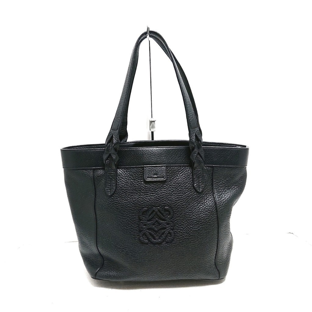 สินค้ามือสอง LOEWE handbag Fusta leather black | Shopee Thailand