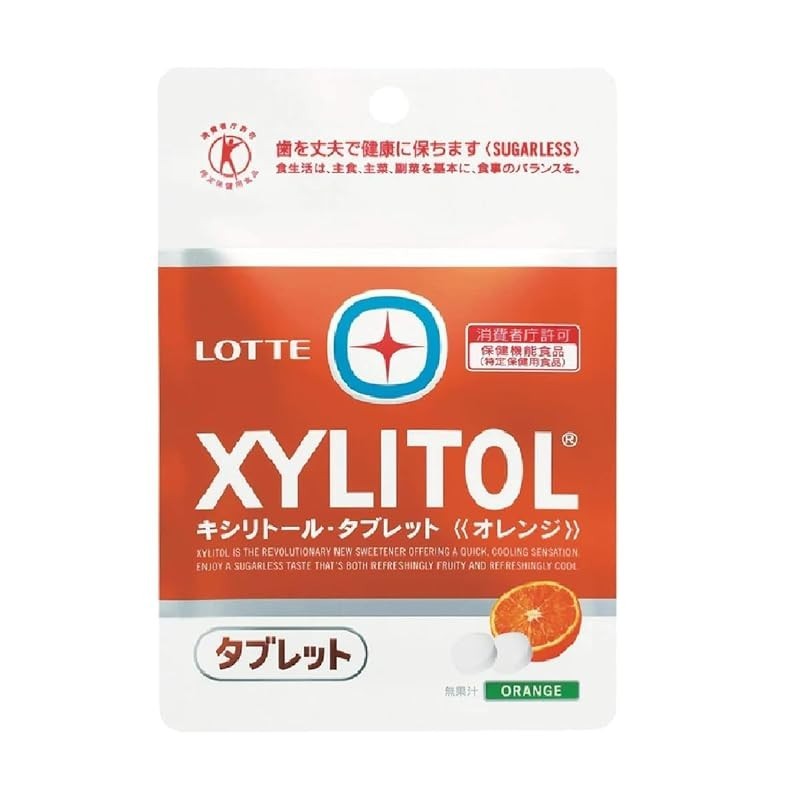 Lotte Xylitol Tablet Orange 35g 1 pack [Dental specialist product ...