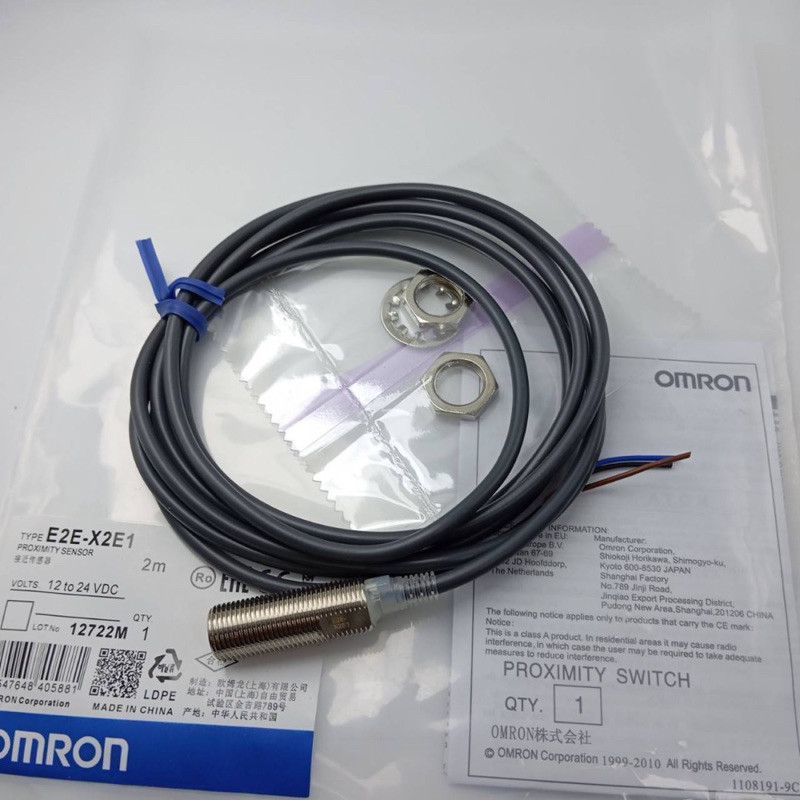 งานแท้ E2E-X2E1 ระยะจับ 2ทท จับโลหะหัว12mm 3สายNPN NO 12V-24V | Shopee ...