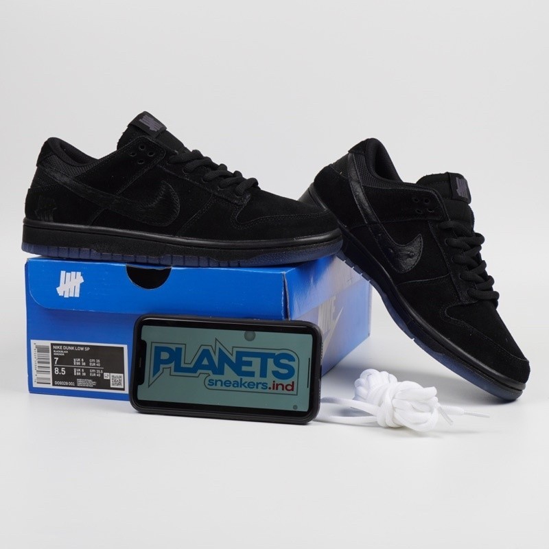 Nike SB Dunk Low SP Undefeated Ballistic Black สีดำ ลำลอง | Shopee Thailand