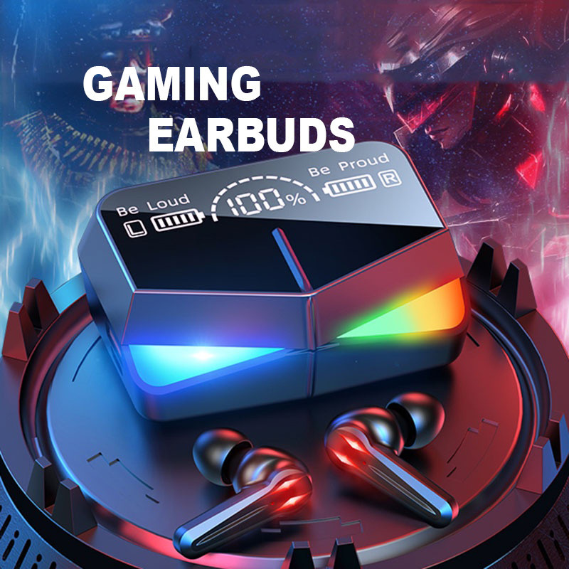 M28 PUBG หูฟังเล่นเกมบลูทูธ TWS RGB ไฟ LED ลดเสียงรบกวน ควบคุมแบบสัมผัส ...