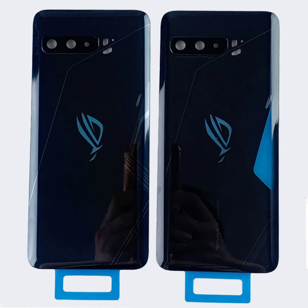 ฝาครอบแบตเตอรี่ แบบกระจก พร้อมกรอบเลนส์กล้อง สําหรับ Asus ROG 3 ZS661KS ROG Phone 3 Strix ...