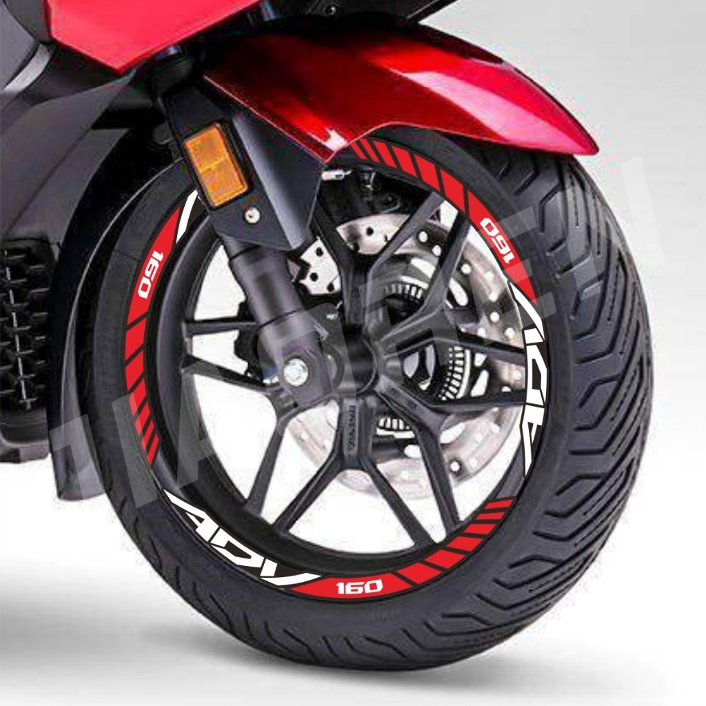 Rto RT Honda adv 160 mags sticker adv 150 decals ชุดขอบล้อหน้าและหลัง ...