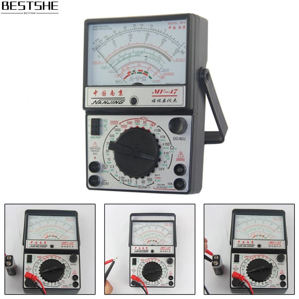 {bestshe}Analog Multimeter Ammeter Ohmmeter Analog Battery Powered ...