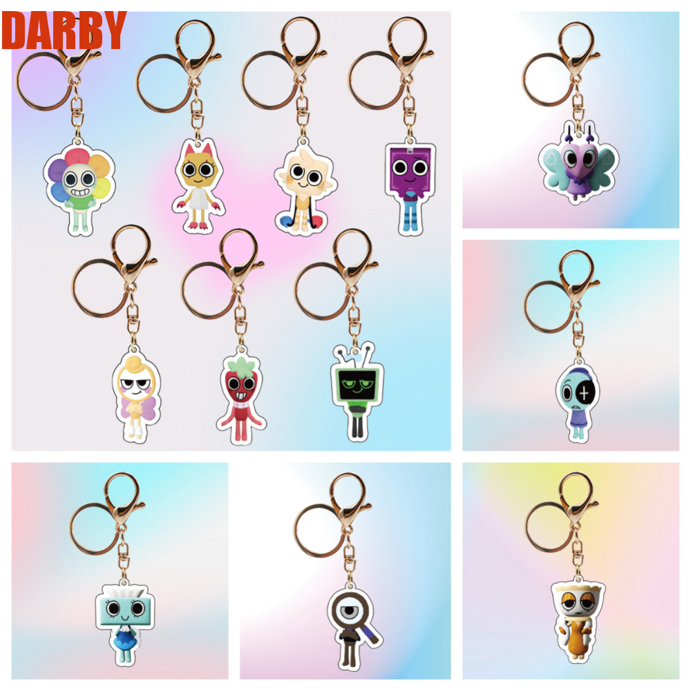 Darby Game พวงกุญแจโลกของ Dandy, Scraps Pebble Dandys World จี้, Vee ...