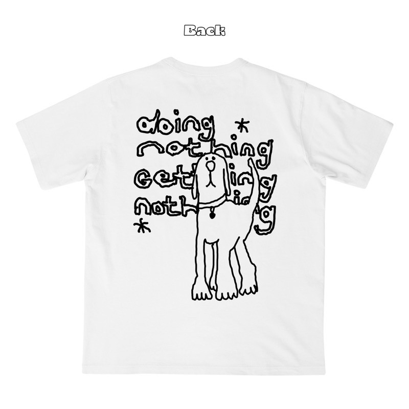 doing nothing getting nothing tee เสื้อทรง oversized สกรีนลาย (pre ...