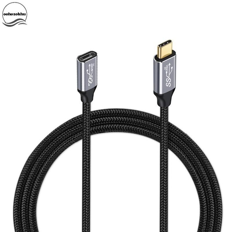 Ooh สายเคเบิลต่อขยาย Type-C 3 1 Gen 2 ตัวผู้ เป็นตัวเมีย 5A 100W USB C ...