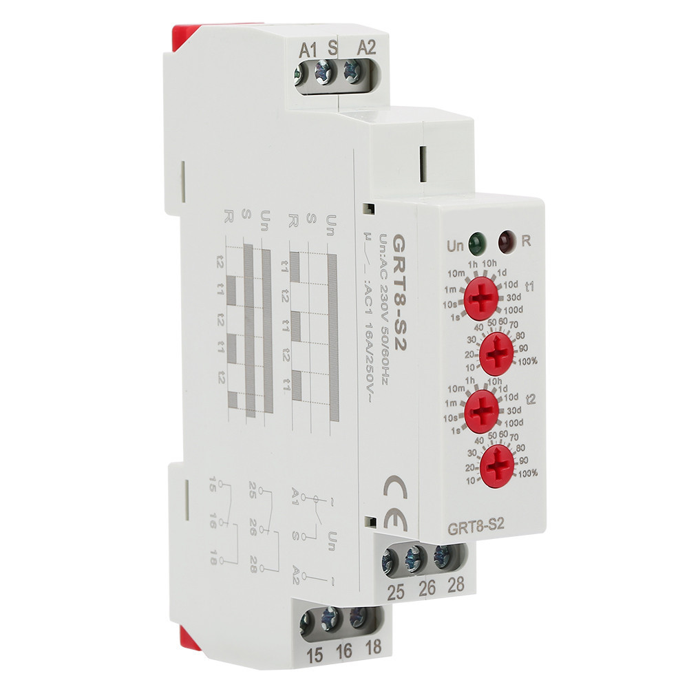 GRT8- Mini Asymmetric Cycle Timer ON/OFF Repeat Time Relay | Shopee ...