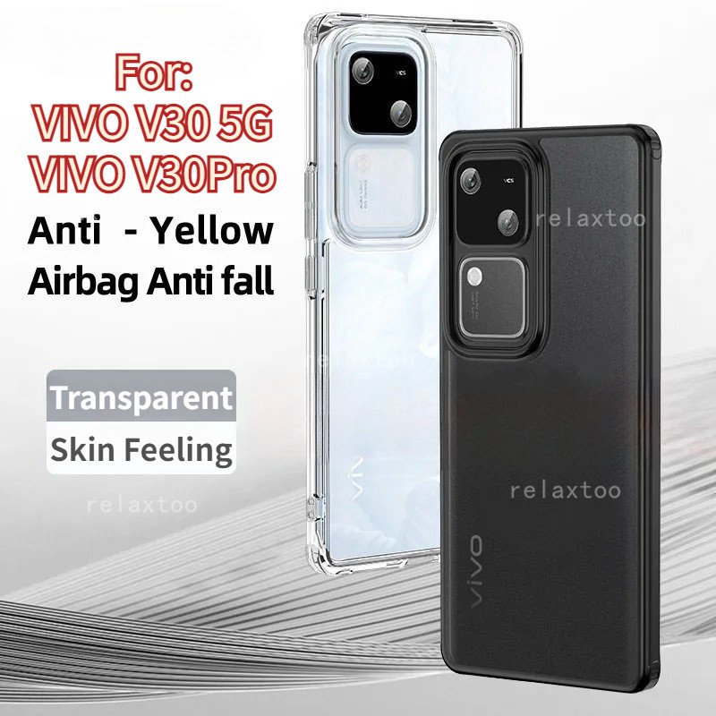 เคสโทรศัพท์มือถือ PC แข็ง แบบใส ผิวด้าน กันกระแทก กันลายนิ้วมือ สําหรับ VIVO V30 5G V30 VIVO V30 ...