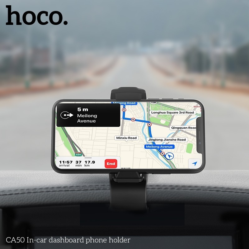 Hoco CA50 ที่ยึดมือถือในรถ แบบหนีบ ติดคอนโซล / แดชบอร์ด รองรับมือถือจอ ...