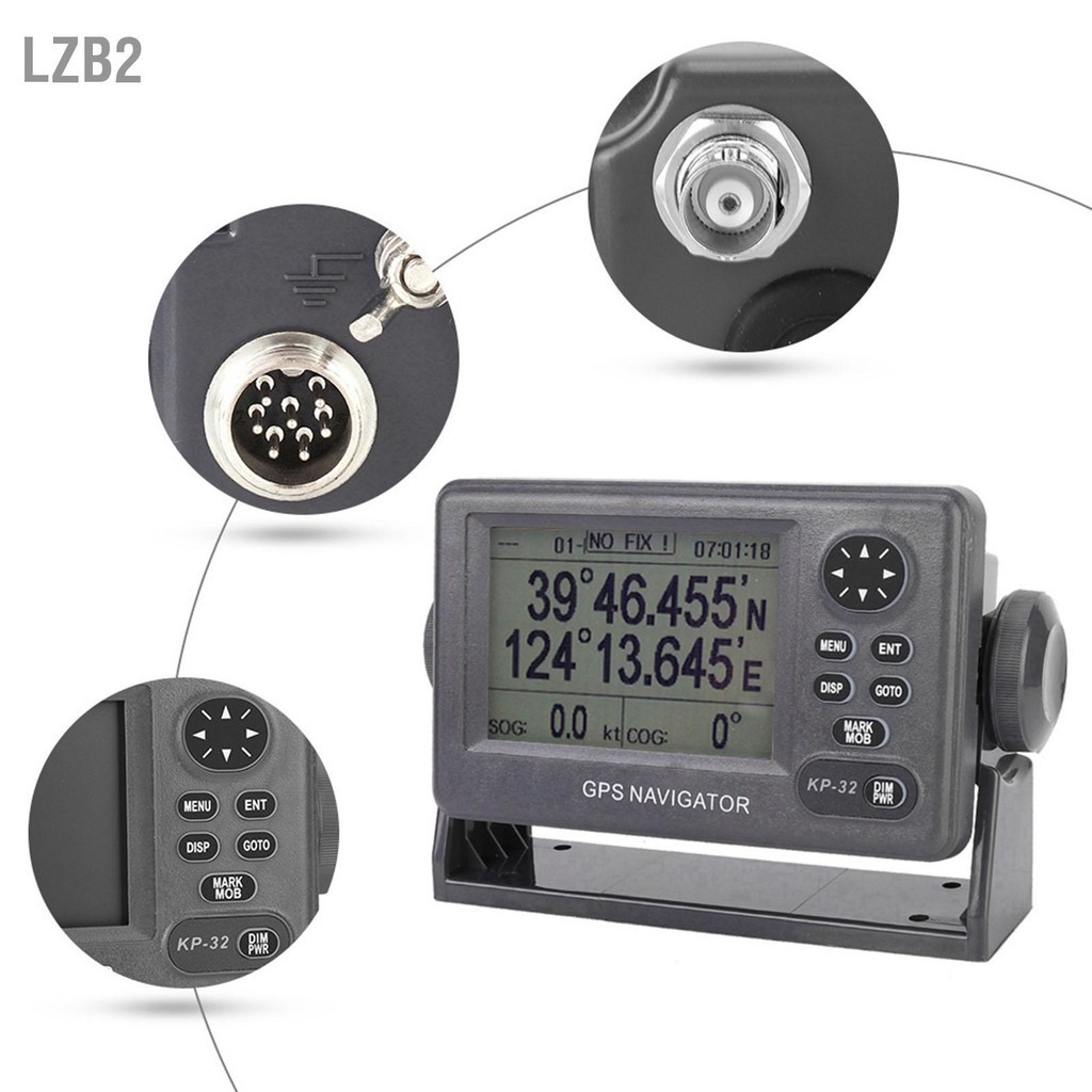 LZB2 ONWA KP‑32 GPS/SBAS เครื่องนำทางทางทะเล จอแสดงผล LCD ขนาด 4.5 นิ้ว ...