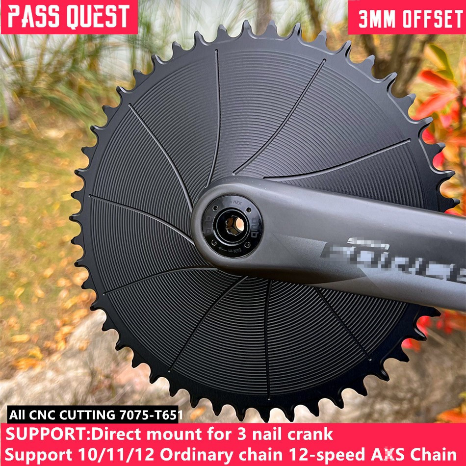 Pass quest ใบจาน 8 bolt Chainring 3 มม SRAM FORCE AXS RED AXS Narrow ...