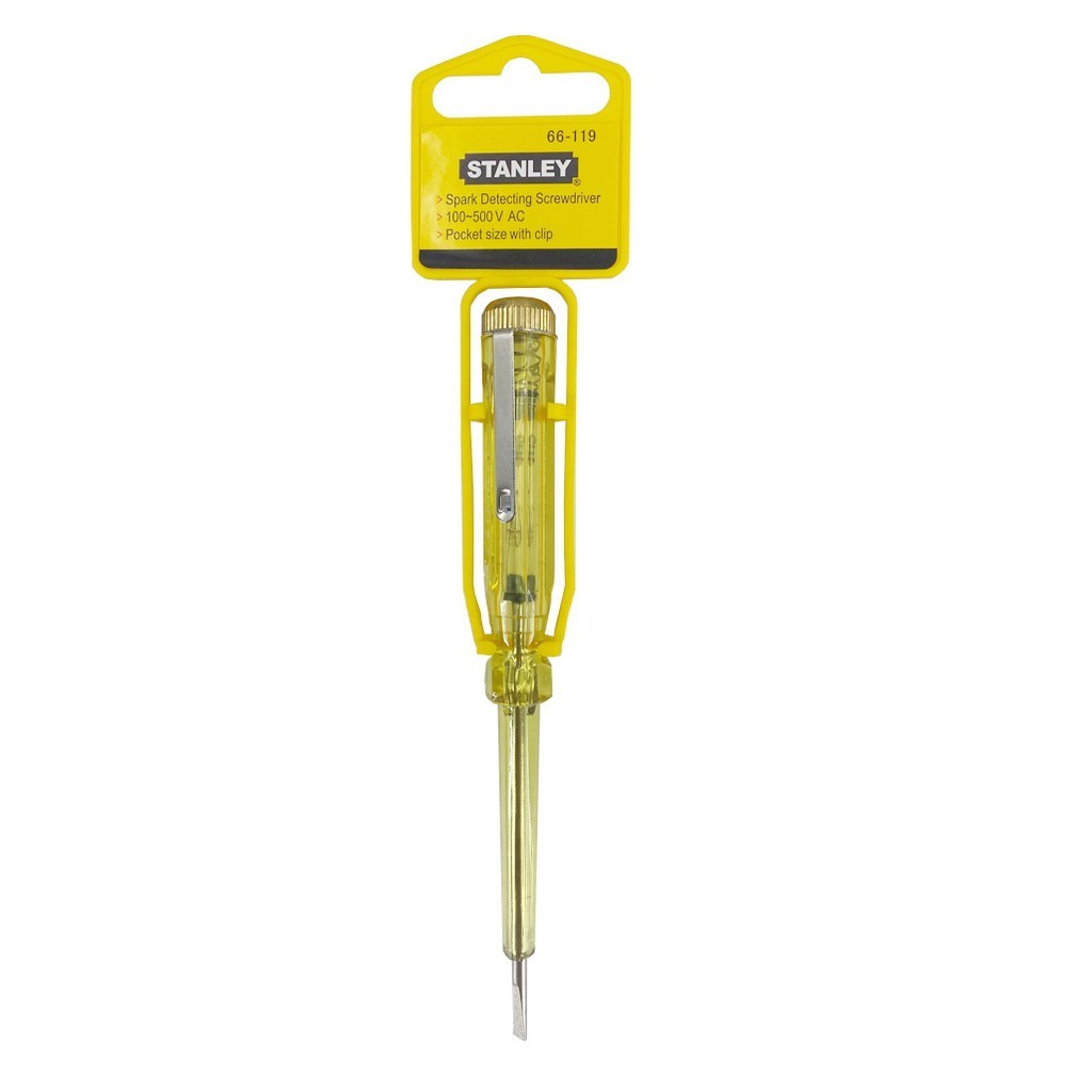 ไขควงเช็คไฟ STANLEY ไขควงลองไฟ ไขควงวัดไฟ 100-500V รุ่น 66-119 | Shopee Thailand