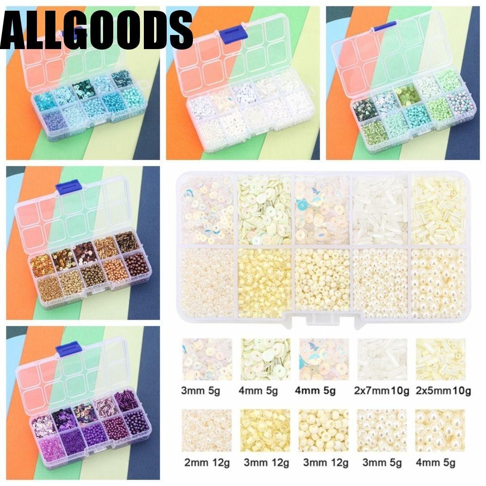 Allgoods ชุดลูกปัดไข่มุกเทียม รูปตัวอักษร แฮนด์เมด DIY เสริมการเรียนรู้เด็ก | Shopee Thailand
