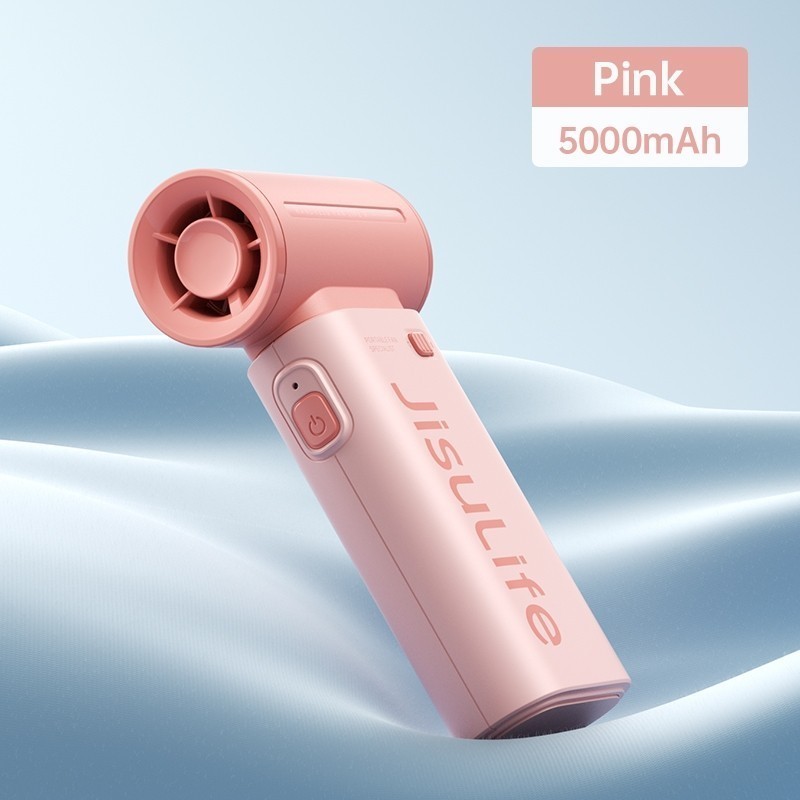 Jisulife Life 9 Handheld Fan พัดลมเจ็ทแบบพกพา 5 เกียร์ความเร็วลม ใช้งาน ...