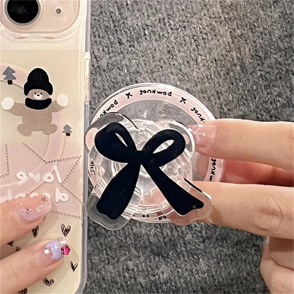 Macron Simple สีทึบพับ Bow Magsafe สําหรับโทรศัพท์แม่เหล็ก Popsocket ...