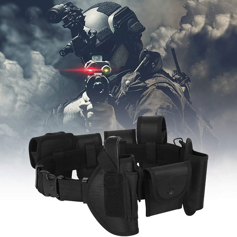 10 in 1 Army Utility Belt กระเป๋าคาดเอว Security Police Guard Prison ...