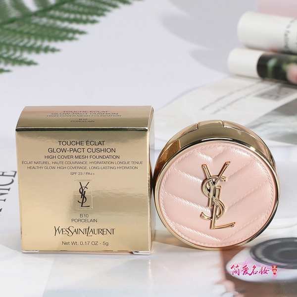 พัฟคุชชั่น พัฟแต่งหน้า Ysl Saint Laurent Feather เบาะหนังรองพื้นตัวอย่าง B20/B10 รุ่นมินิ 5g ...