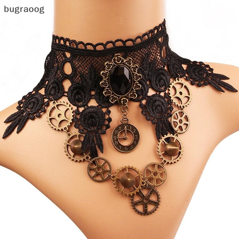 Bug Vintage Lace Gothic Steampunk Collar Choker จี้สร้อยคอ Charm ...