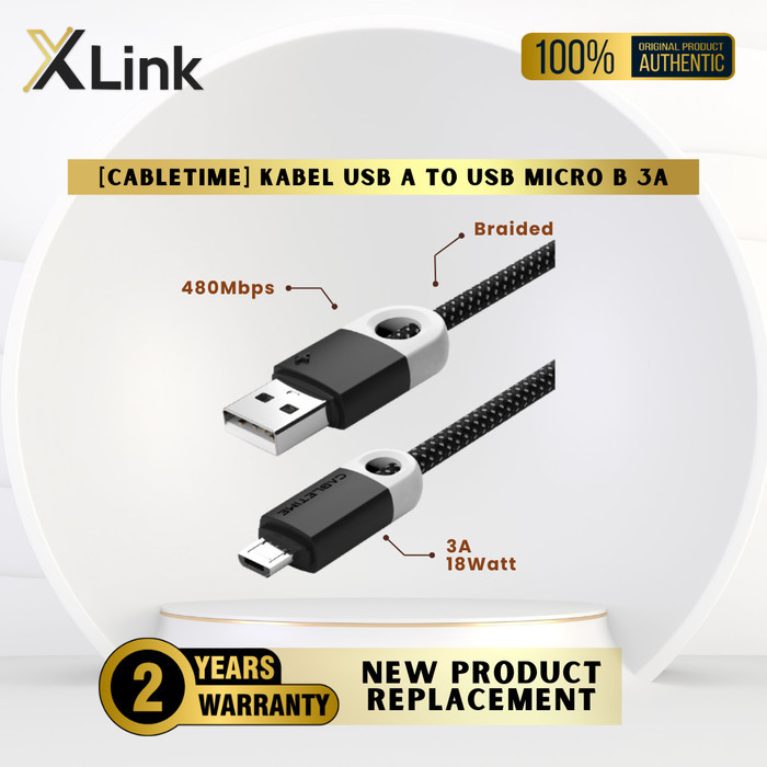 สายเคเบิลข้อมูล Micro USB 3A 18W CABLETIME ชาร์จเร็วชาร์จเร็ว Android | Shopee Thailand