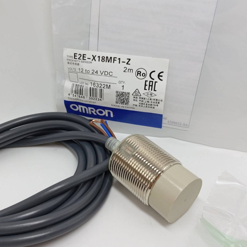 E2E-X18MF1 -a หัว M30 ระยะจับ 18 MM 3สาย PNP-NO ไฟ 12 to 24VDC omron | Shopee Thailand
