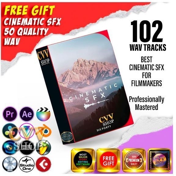 【พร้อมส่ง】Sound Effects SFX - Cinematic Sound Pack V3 640 Studio - Video Audio Editing For Most ...
