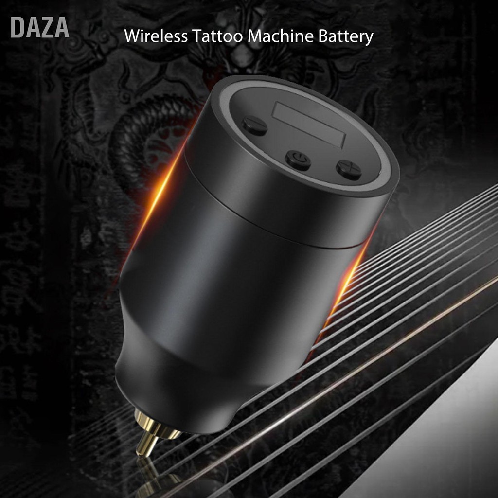 DAZA สักเครื่องแบตเตอรี่อินเทอร์เฟซ RCA ไร้สาย USB ชาร์จเครื่องสัก ...