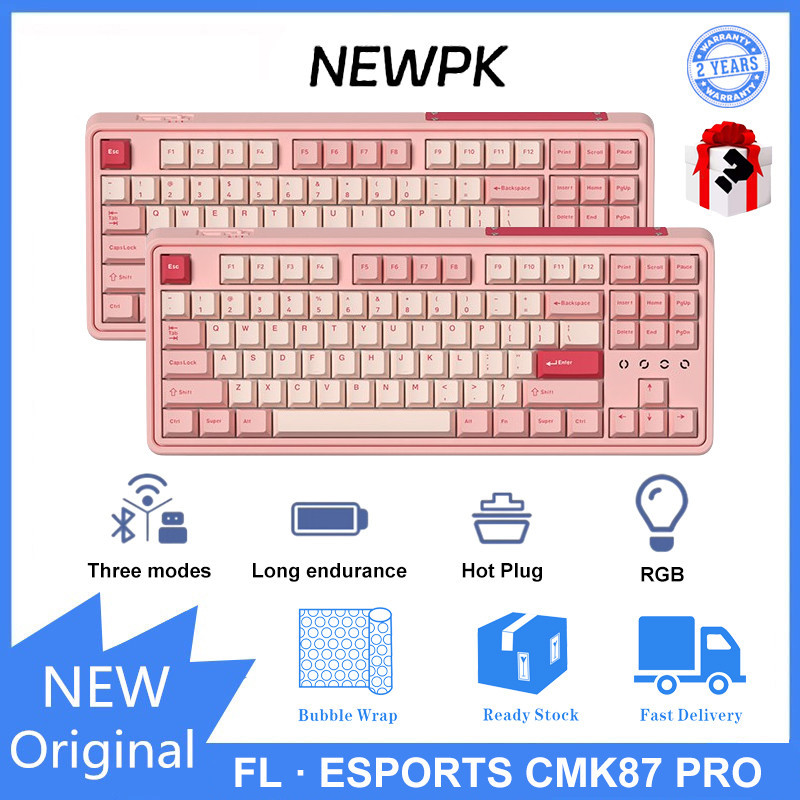 Fl · ESPORTS CMK87 PRO คีย์บอร์ดไร้สาย สามโหมด | Shopee Thailand