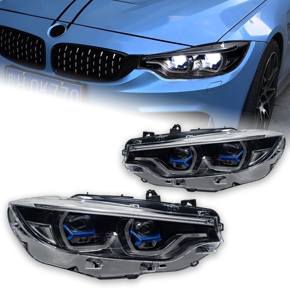 Car Lights for BMW F32 LED Headlight 2012-2019 Laser Style DRL 425i ...