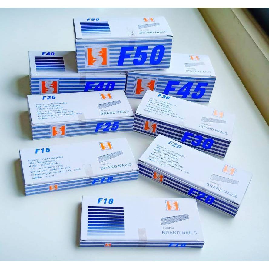 ลูกแม็ก กล่อง 5,000 ดอก ขนาด F15/F20/F25/F30/F40/F45/F50 | Shopee Thailand