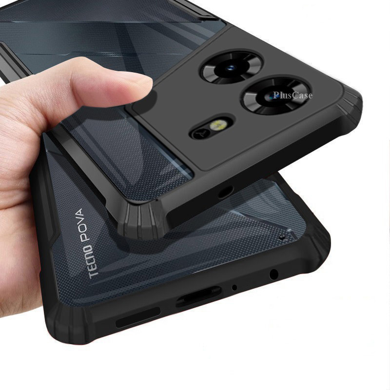 สําหรับ Tecno Pova 5 / 5 Pro LH7n LH8n ไฮบริด ซิลิโคนนิ่ม กันกระแทก กัน ...